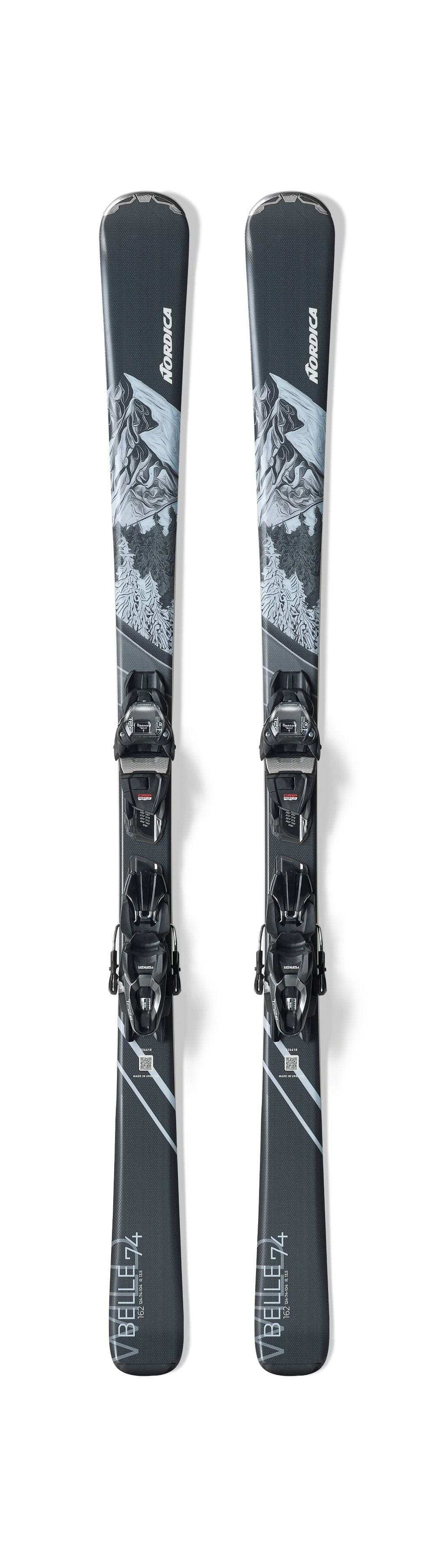 Nordica Women's Wild Belle 74 Skis with TP2 Compact 10 FDT Bindings 20 ...